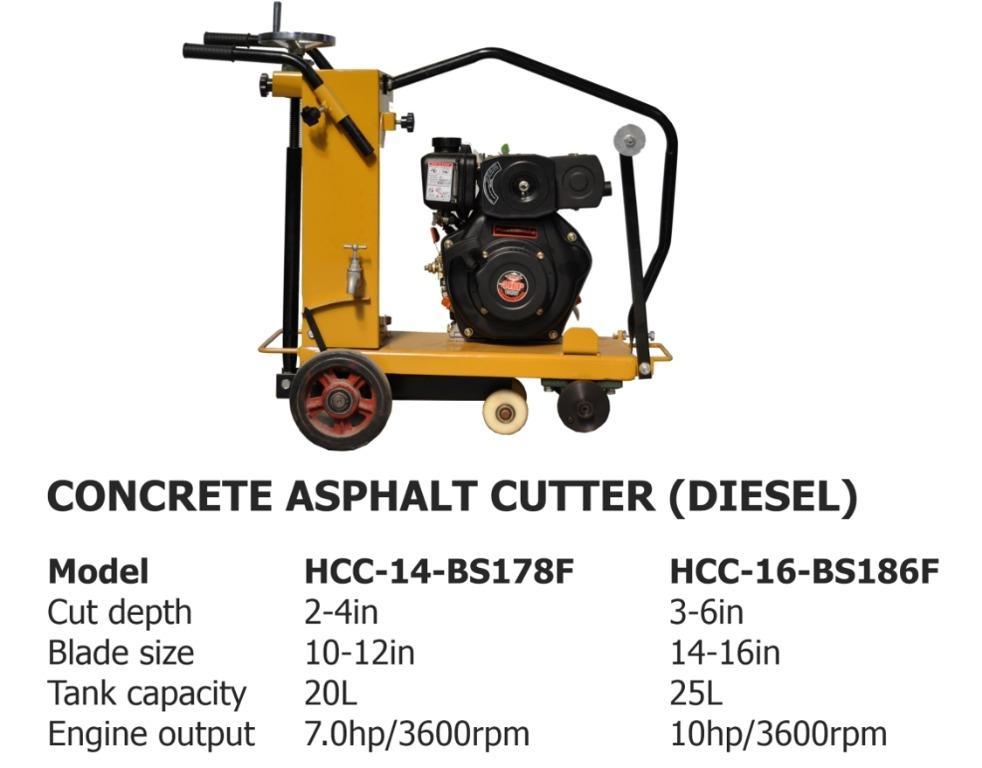 Concrete Asphalt Cutter Diesel Engine, Commercial & Industrial ...