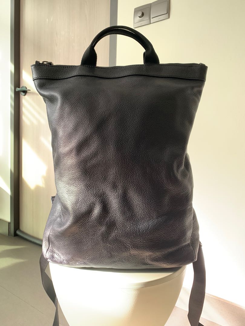 COS Leather Backpack, Men's Fashion, Bags, Backpacks on Carousell