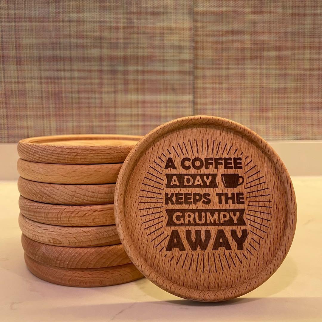 Custom Coasters | Wooden Doorgift Door Housewarming House Warming Gift ...
