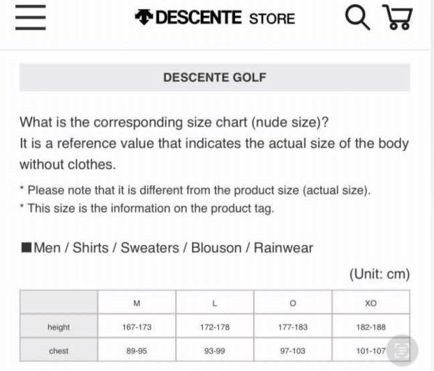 DESCENTE Golf shirt - size O, Men's Fashion, Tops & Sets, Tshirts ...