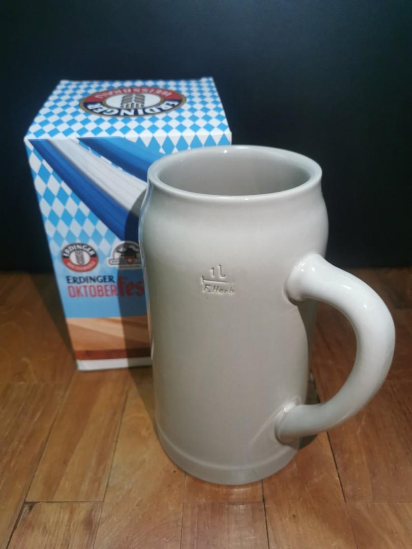 Erdinger oktoberfest 1L mug, Furniture & Home Living, Kitchenware ...