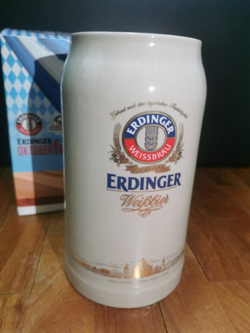 Erdinger oktoberfest 1L mug, Furniture & Home Living, Kitchenware ...