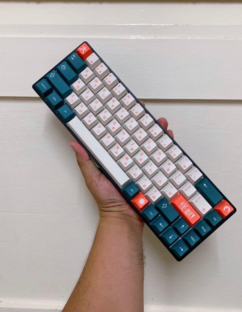 Fully modded 3 mode 65% Custom mechanical keyboard w/ RGB (full set ...