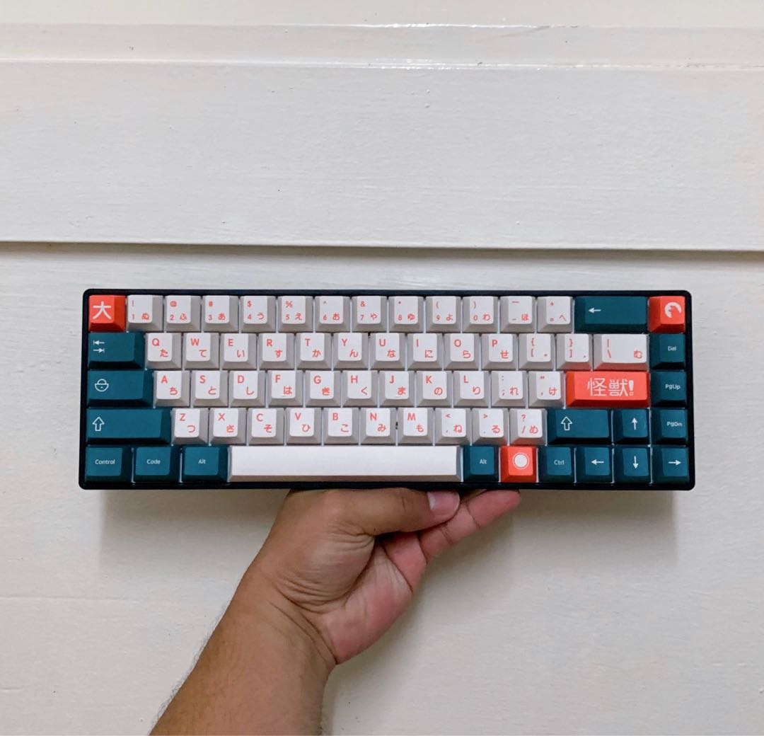 Fully modded 3 mode 65% Custom mechanical keyboard w/ RGB (full set ...