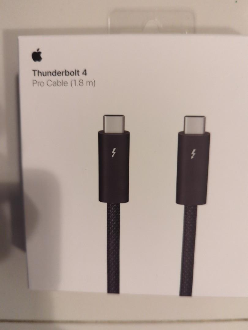 Genuine Apple Thunderbolt 4 Pro Cable 1.8 m, Computers & Tech, Parts ...