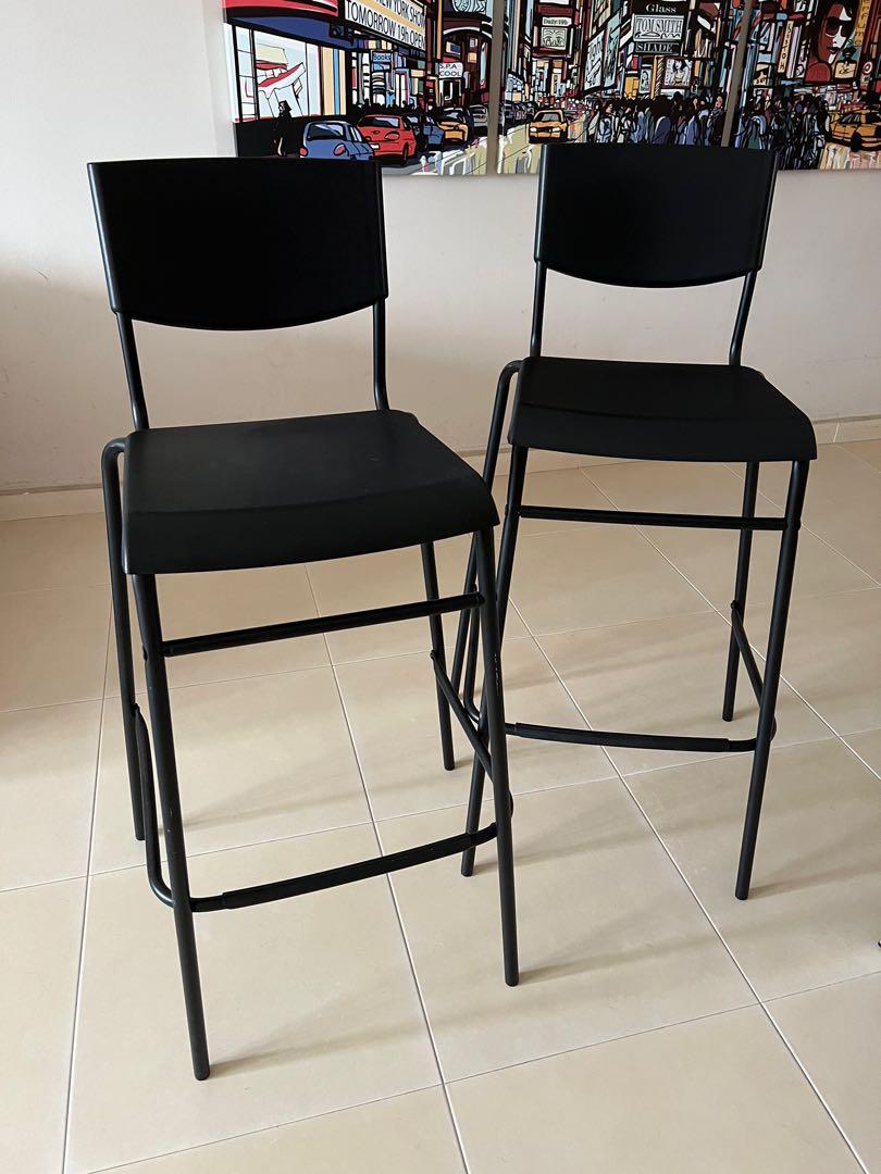 IKEA Stig Bar Stools 73cm, Furniture & Home Living, Furniture, Tables ...