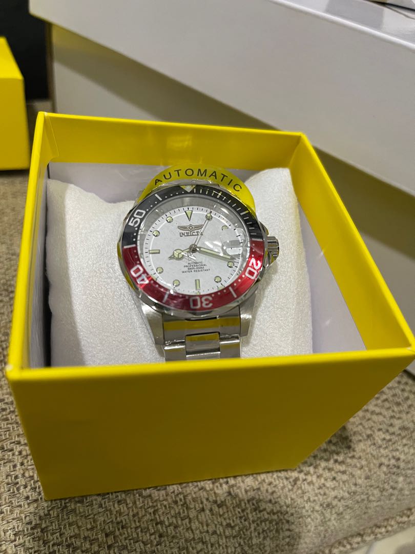 Invicta white automatic watch, Men's Fashion, Watches & Accessories ...