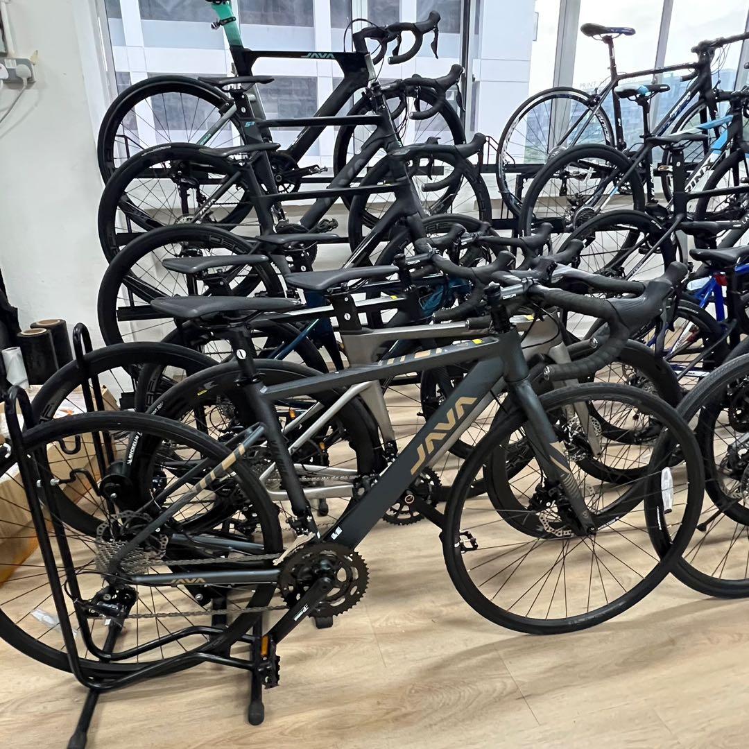 Java veloce road bike racing bicycle disc brake integrated shifter ...