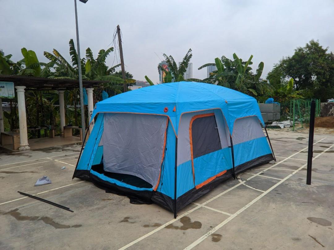 khemah unta (saiz L) (biru), Sports Equipment, Hiking & Camping on ...