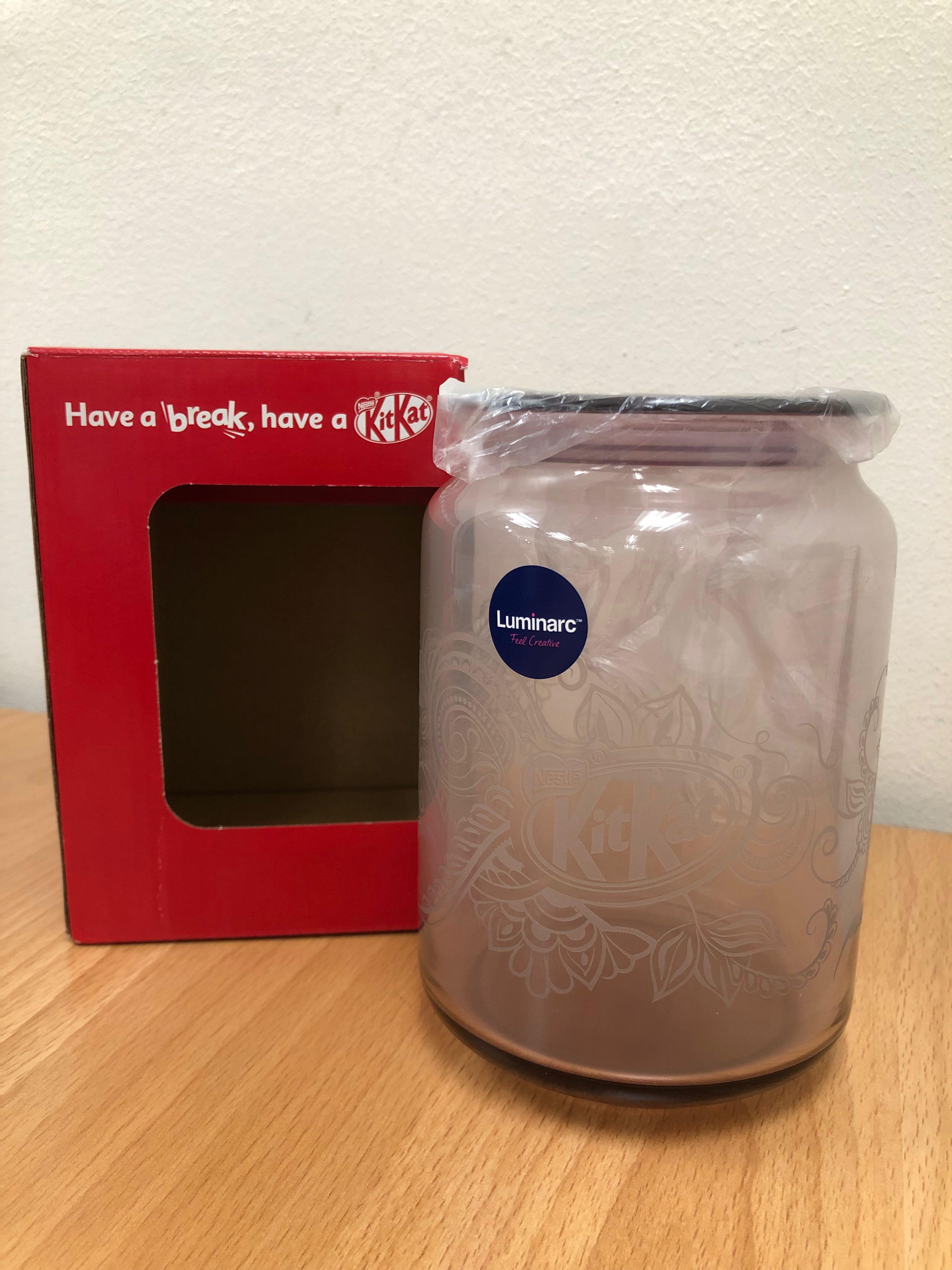 Kit Kat Luminarc Jar, Furniture & Home Living, Kitchenware & Tableware ...