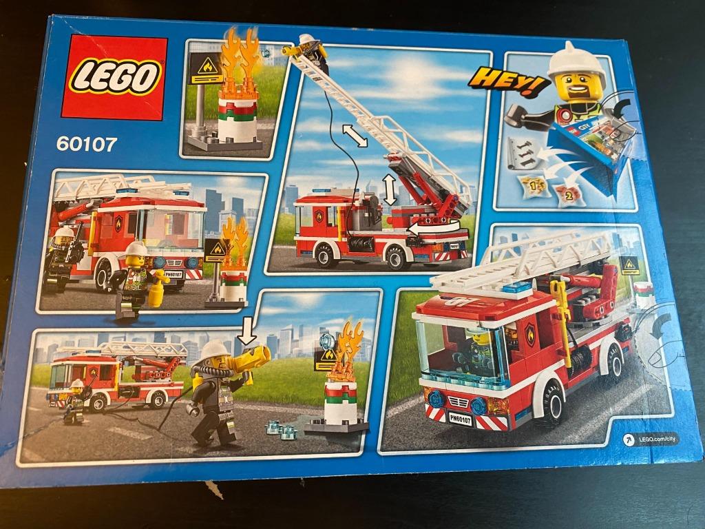 LEGO 60107 City Fire Ladder Truck, 興趣及遊戲, 玩具 & 遊戲類 - Carousell