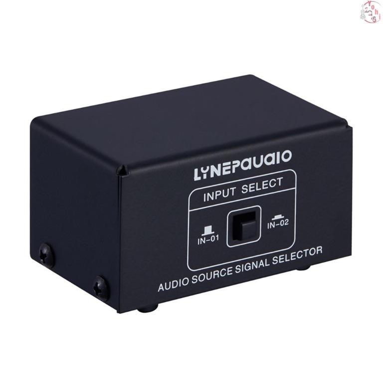 LINEPAUDIO Audio Switcher 3.5mm 2 in 1 Out / 1 in 2 Out A/B Switch ...