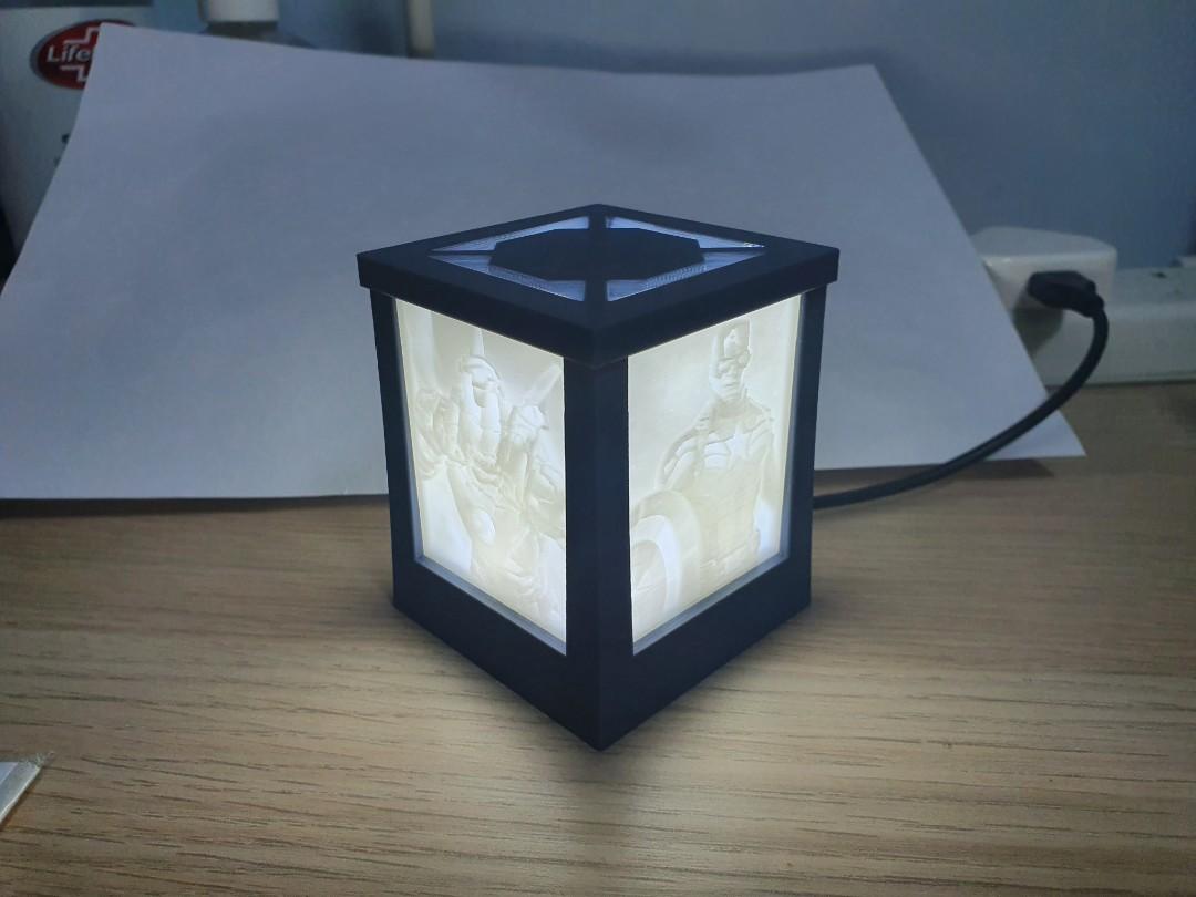 Lithophane Box Photo Frame, Furniture & Home Living, Lighting & Fans ...