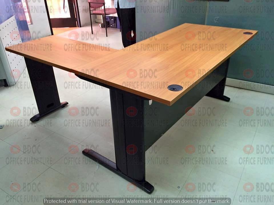 L-SHAPE FREESTANDING TABLE, Furniture & Home Living, Office Furniture ...