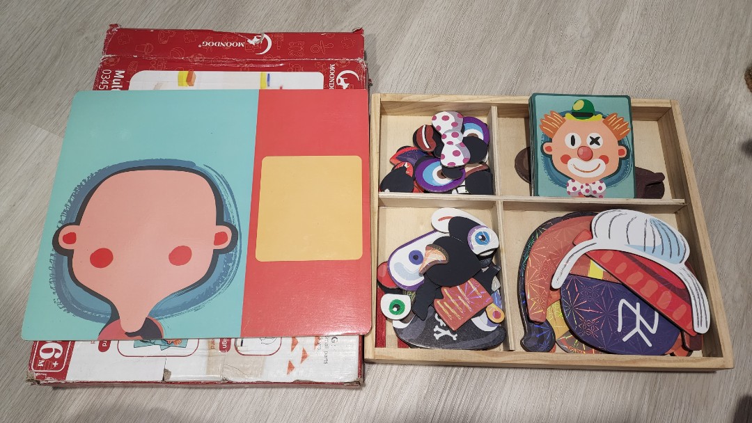 Magnetic funny face game, Hobbies & Toys, Toys & Games on Carousell