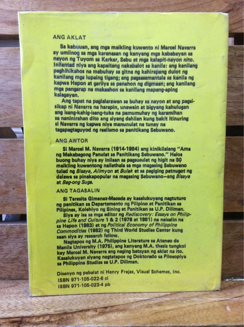 Marcel Navarra Mga Piling Kuwentong Sebuwano ni Teresita Maceda ...