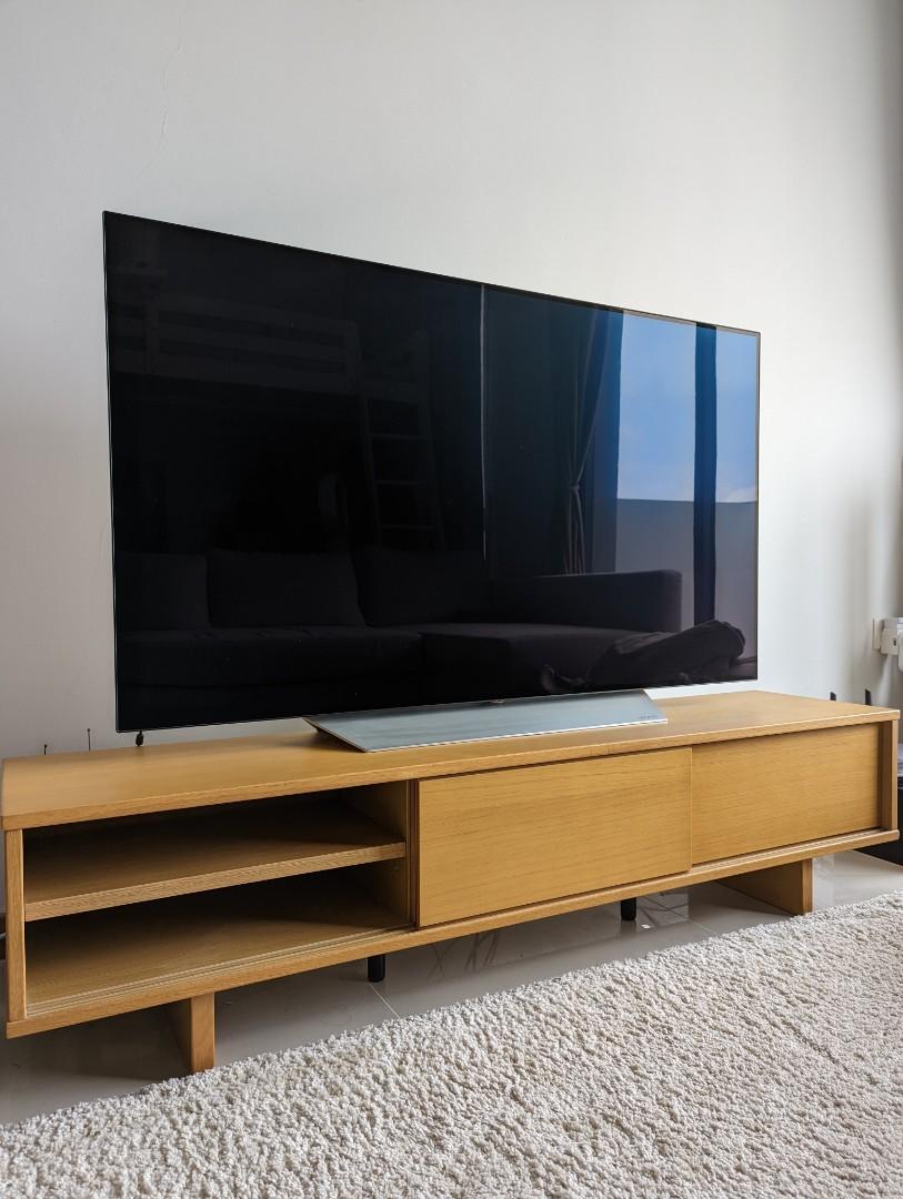 Muji: TV or AV Rack Flat Type Sliding (Oak), Furniture & Home Living ...