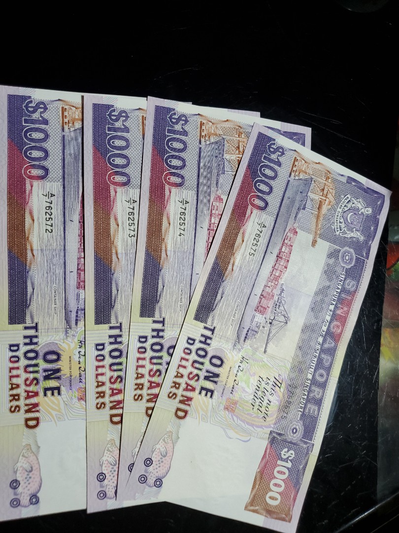 old ship series 1,000 note with serial number, Hobbies & Toys ...