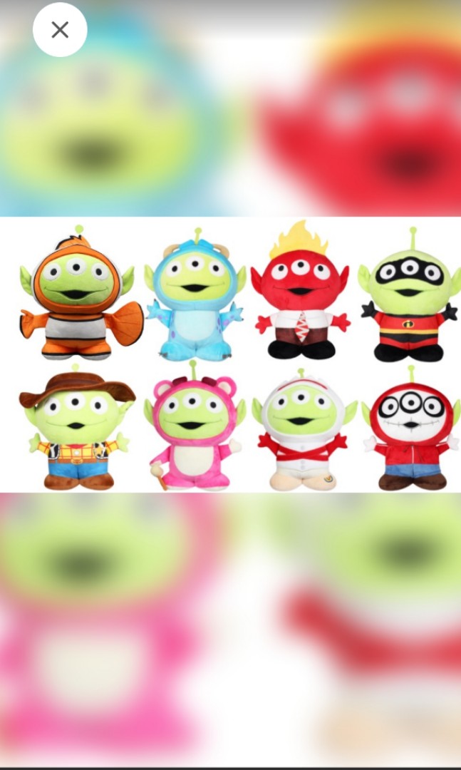 Pixar Alien Plush 30Cm BNIP, Hobbies & Toys, Toys & Games on Carousell