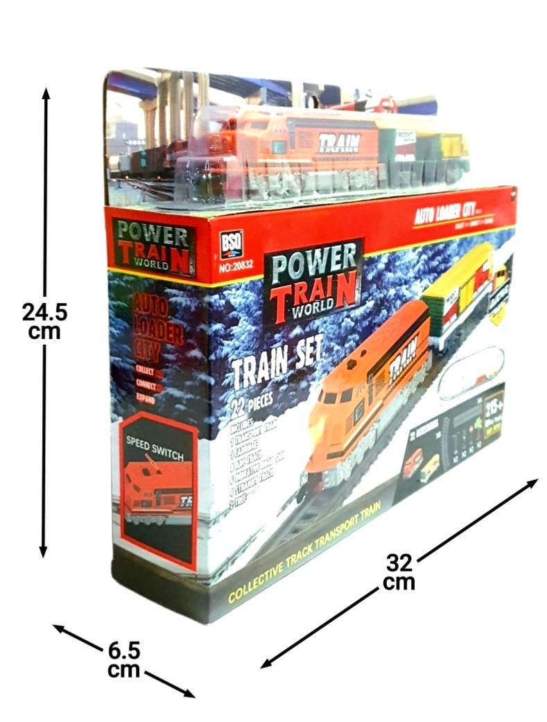 Power Train Set 22Pcs Auto Loader City with Adjustable Speed, Hobbies ...
