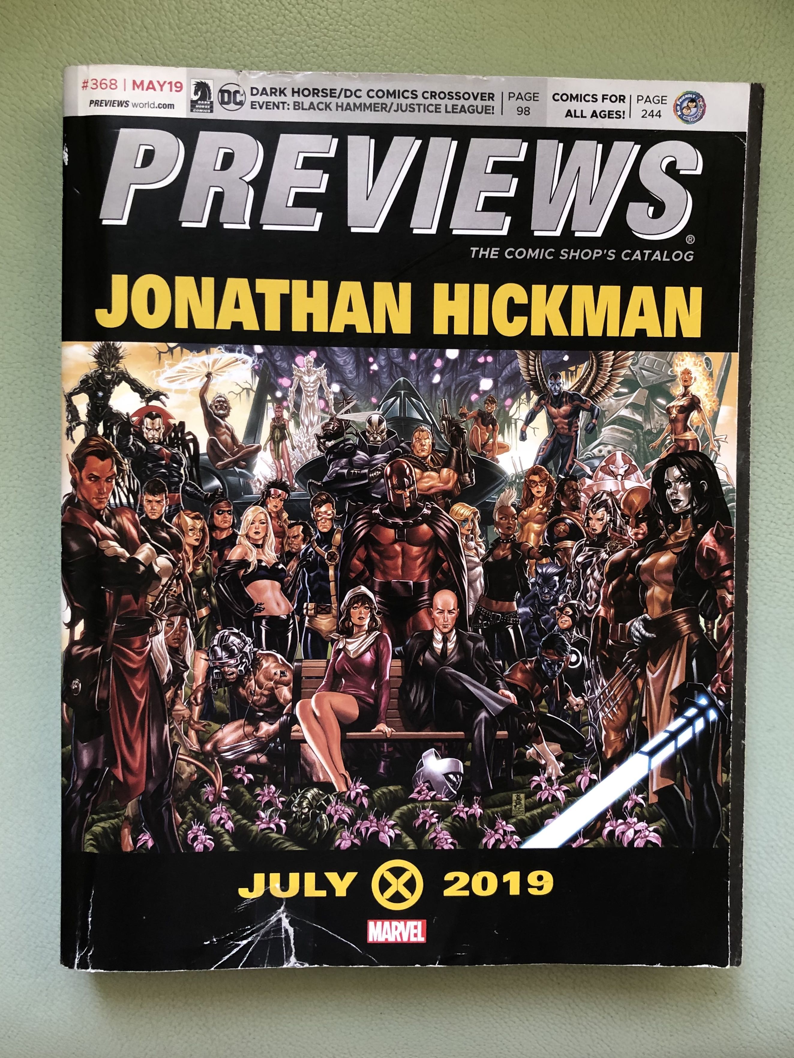 PREVIEWS #368 Magazine-Catalog: Powers of X, Archie Art, Vampirella ...