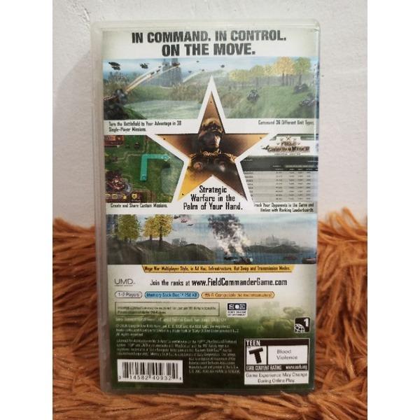 PSP UMD Field Commander R1, Video Gaming, Video Games, PlayStation on ...