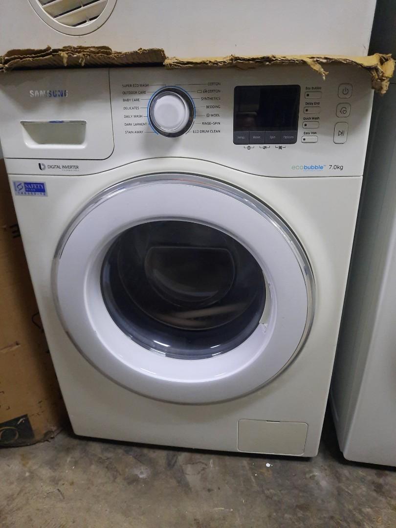 Samsung 7kg front load washing machine washer warranty 1months, TV ...