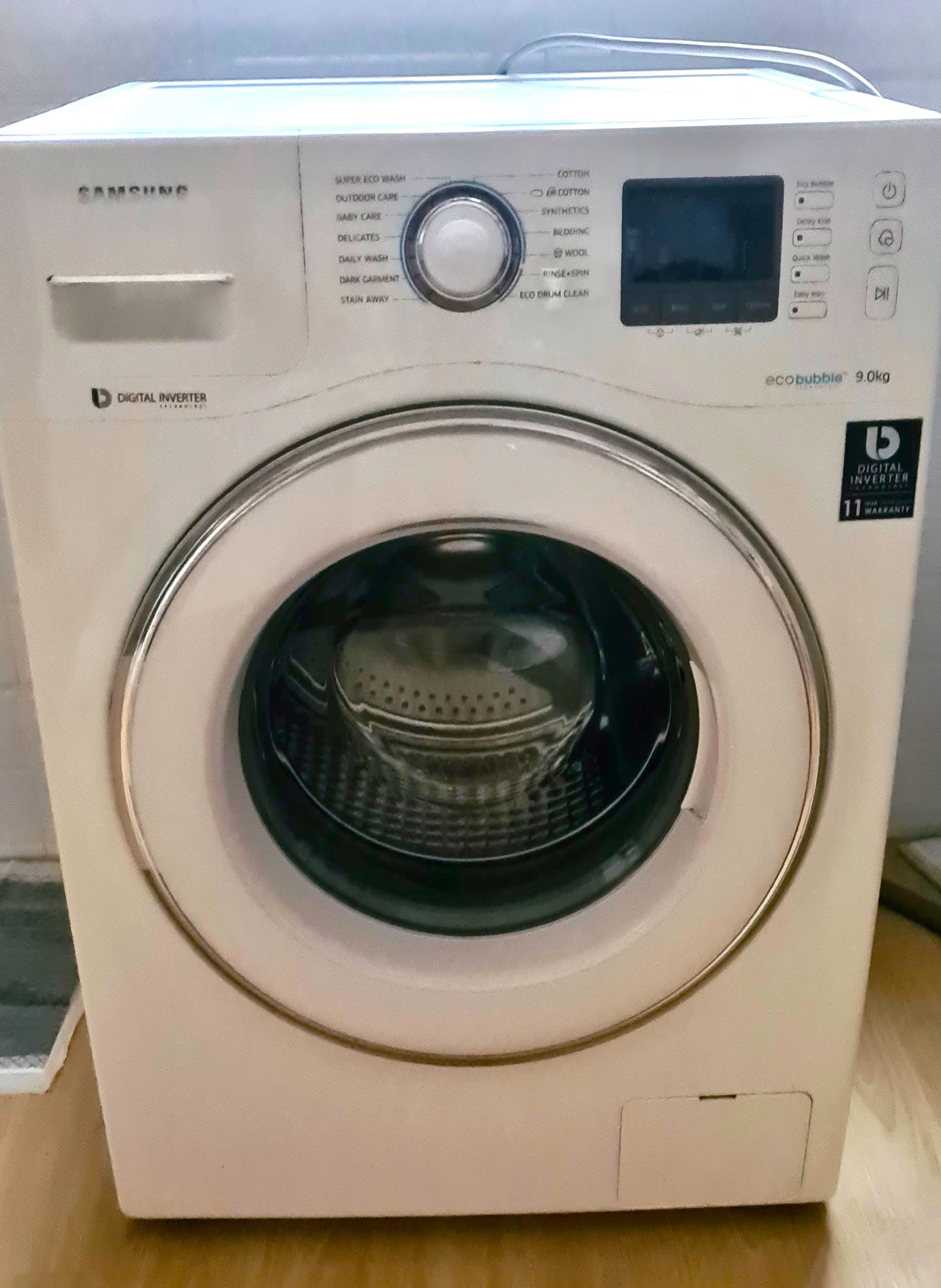 Samsung 9KG WW90 Washer washing machine with Digital Inverter Motor, TV ...