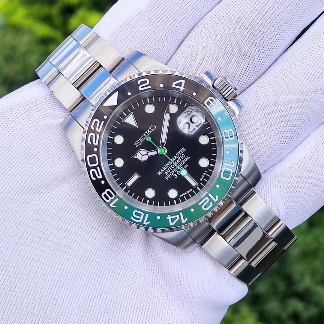 Seikolex GMT Destro Mod, Luxury, Watches on Carousell