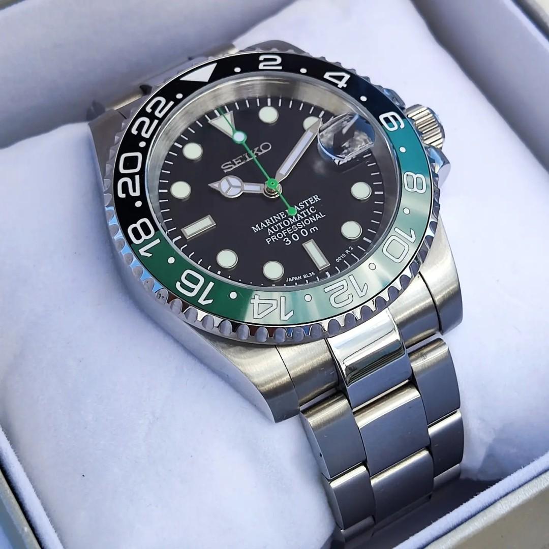 Seikolex GMT Destro Mod, Luxury, Watches on Carousell