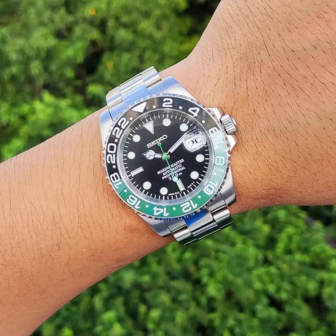 Seikolex GMT Destro Mod, Luxury, Watches on Carousell