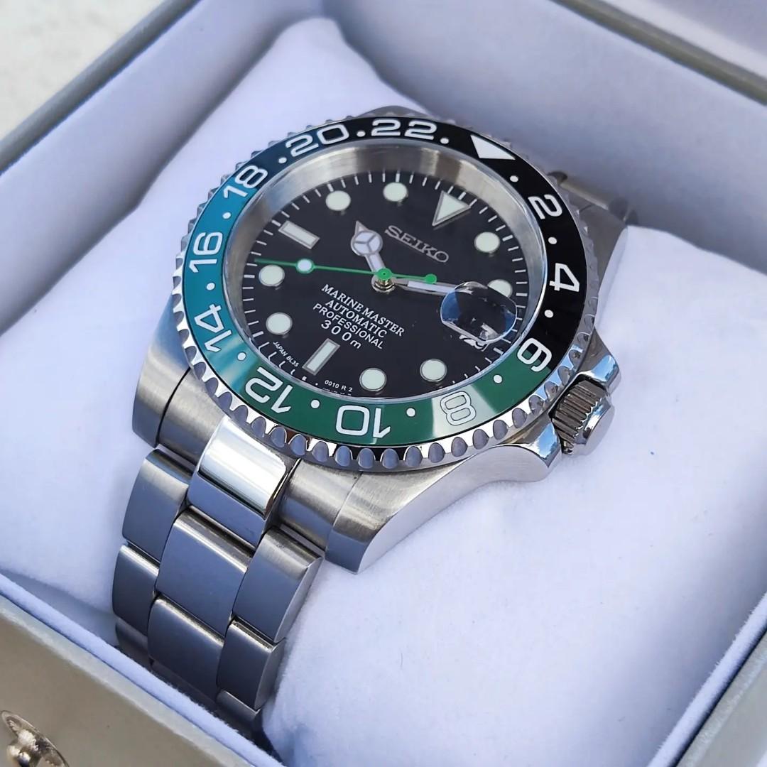 Seikolex GMT Destro Mod, Luxury, Watches on Carousell