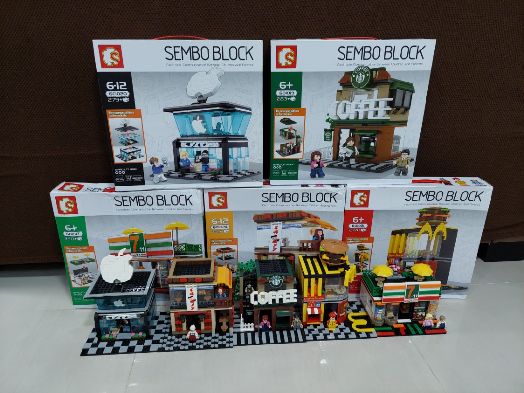 Sembo Block Street Series Block Toys, Set of 5, Hobbies & Toys, Toys ...