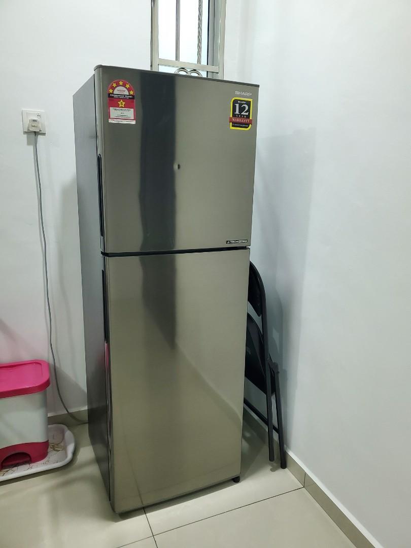 Sharp SJ286MSS 280L J-Tech Inverter 2-Door Fridge Refrigerator Peti ...