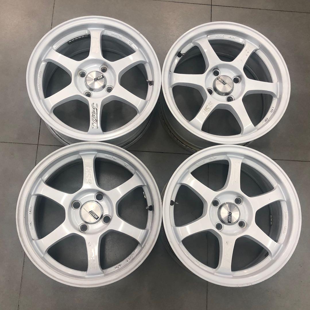 Sport Rim SSR Type C 15 7JJ PCD100, Auto Accessories on Carousell
