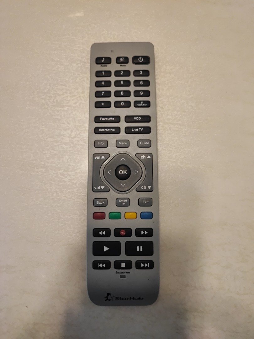 Starhub remote control, TV & Home Appliances, TV & Entertainment, Blu ...