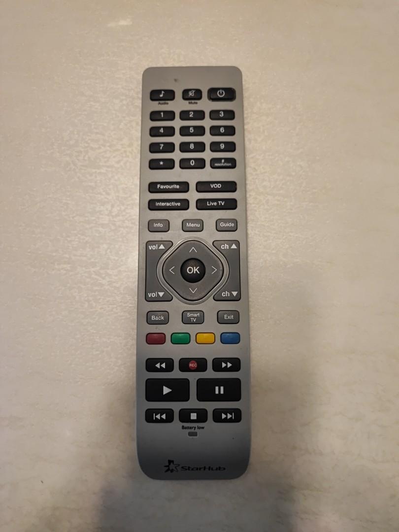 Starhub remote control, TV & Home Appliances, TV & Entertainment, Blu ...