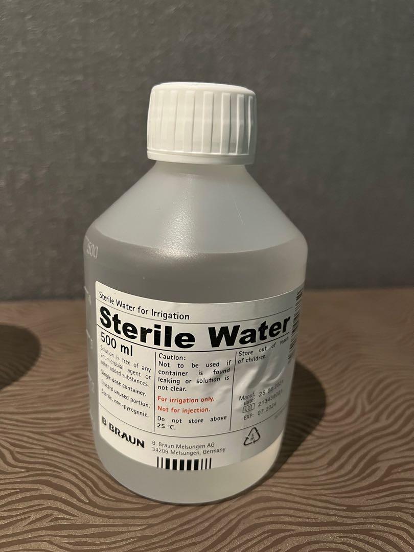 Sterile Water, Health & Nutrition, Medical Supplies & Tools on Carousell