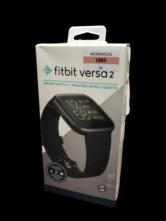 TP-Fitbit FB507BKBK-FRCJK Versa 2 Premium Health and Fitness Smartwatch ...