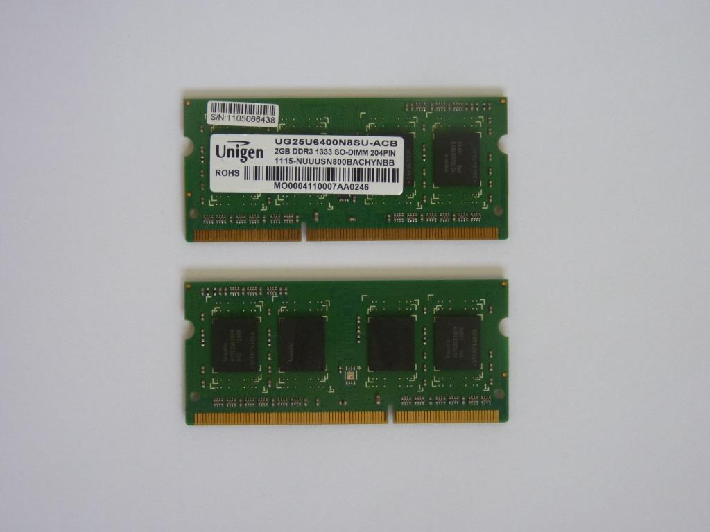 Unigen 2GB DDR3 RAM, Computers & Tech, Parts & Accessories, Computer Parts on Carousell