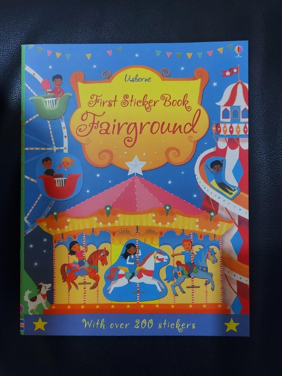 Usborne sticker book Nature Fairground, Hobbies & Toys, Books ...