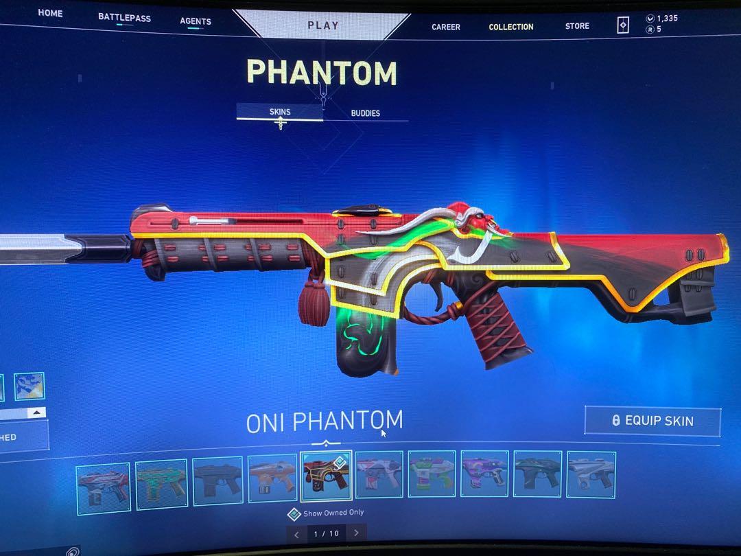 Valorant red collection account, Video Gaming, Gaming Accessories, Game ...