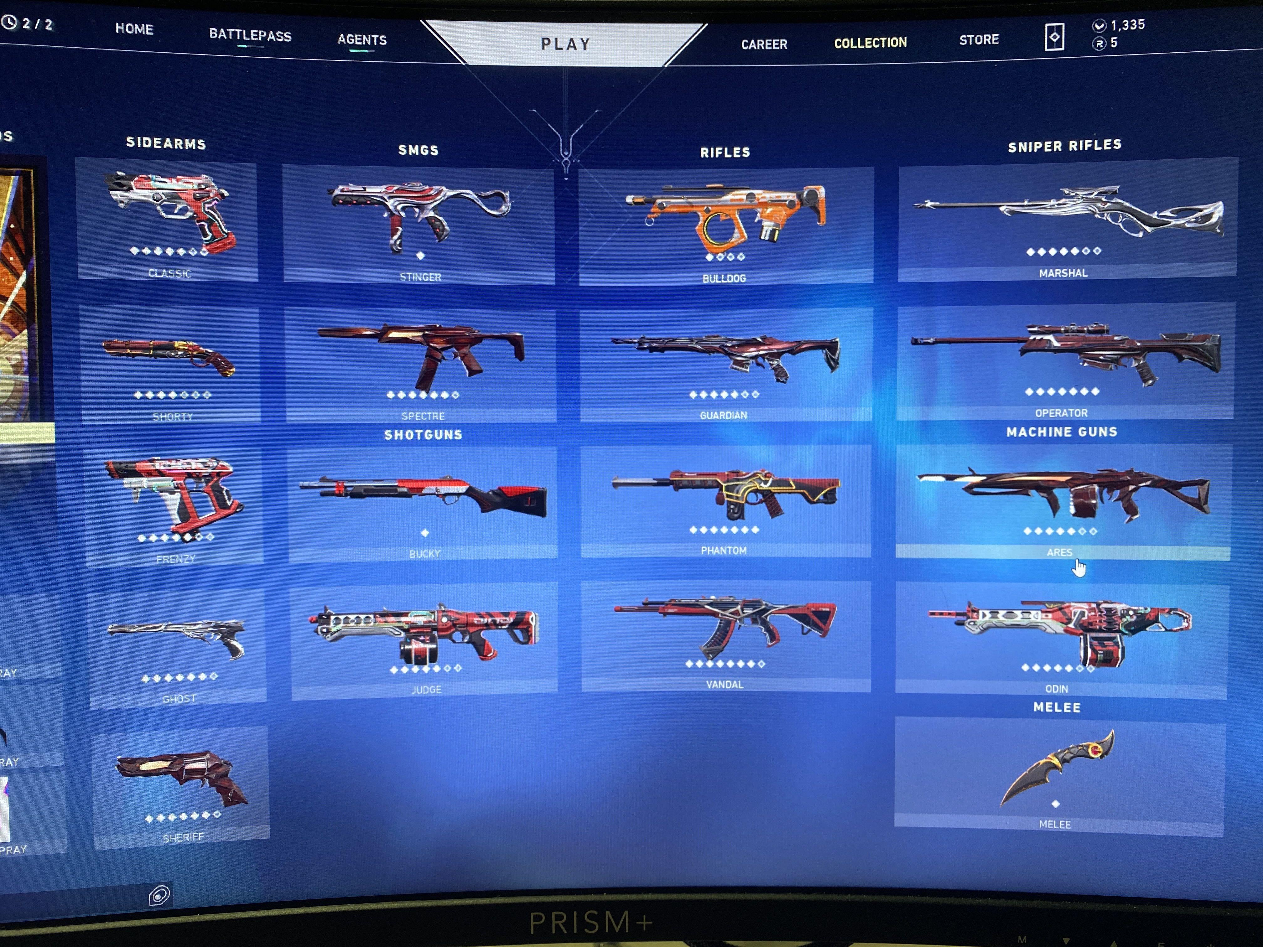 Valorant red collection account, Video Gaming, Gaming Accessories, Game ...