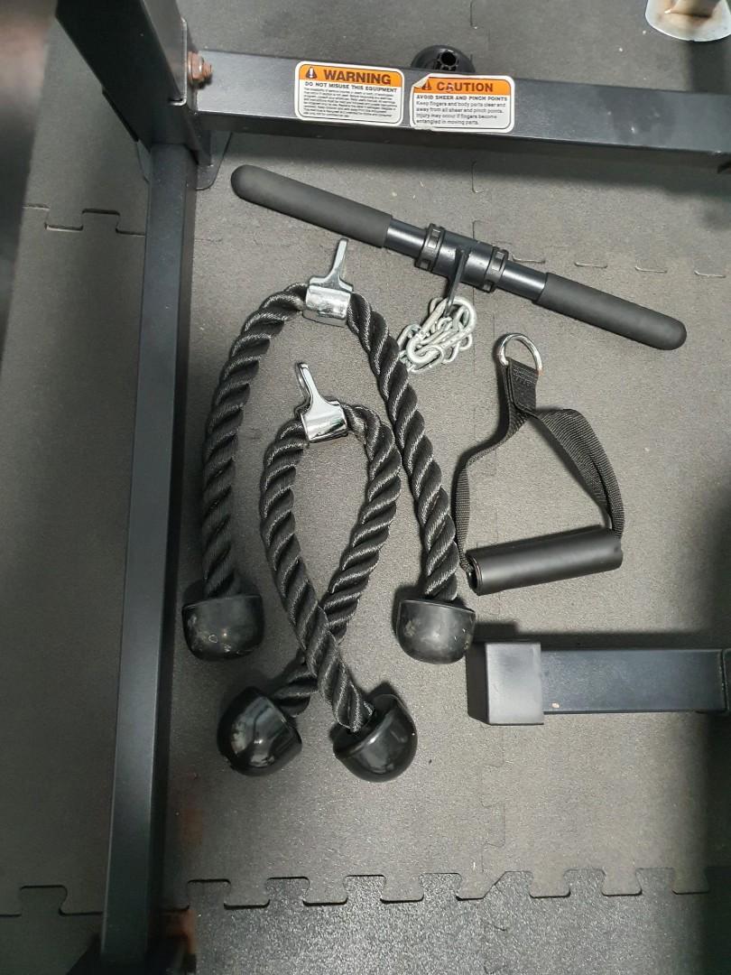 Vigor Squat Rack, Bench & Rowing Machine Combo, Sports Equipment ...