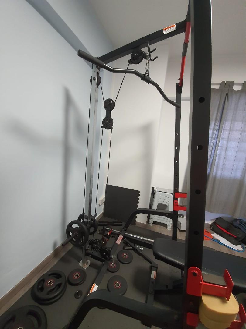 Vigor Squat Rack, Bench & Rowing Machine Combo, Sports Equipment ...