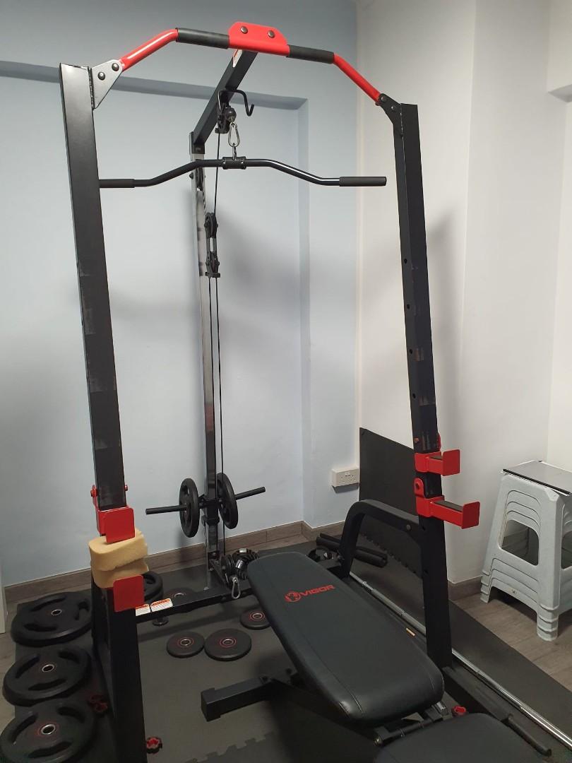 Vigor Squat Rack, Bench & Rowing Machine Combo, Sports Equipment ...