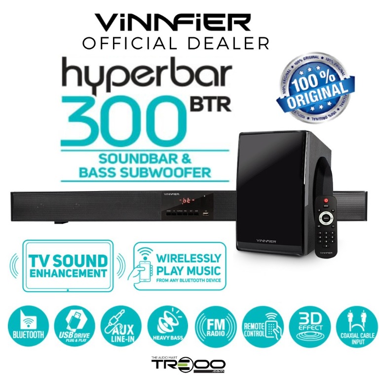 [Official] Vinnfier Hyperbar 300 BTR Wireless Bluetooth Soundbar with ...