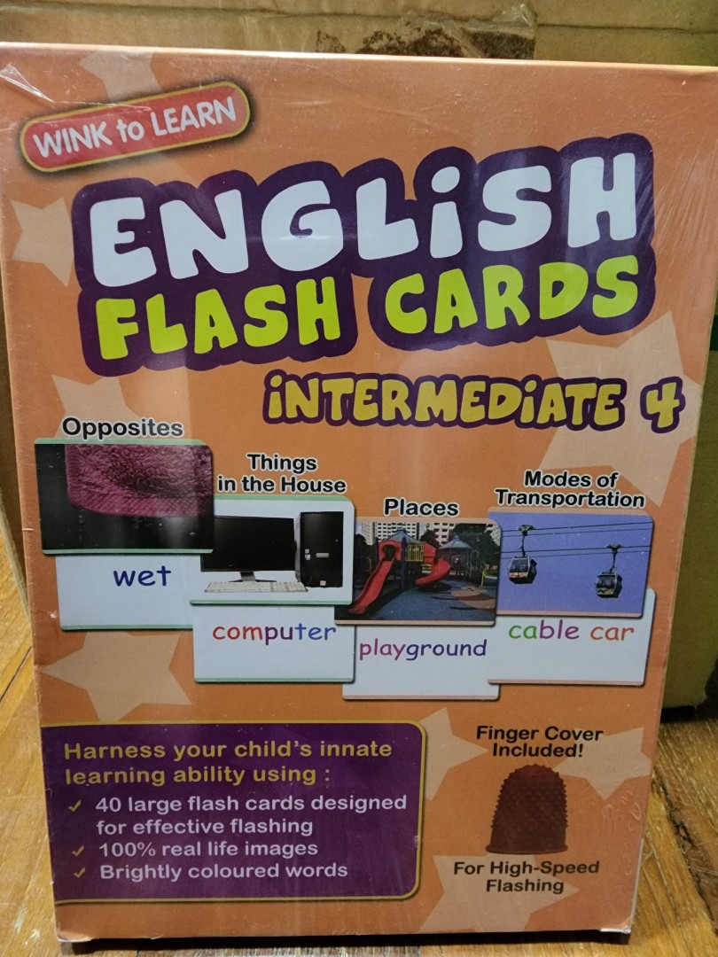 WINK to LEARN English flashcard - Intermediate 4, Hobbies & Toys, Books ...
