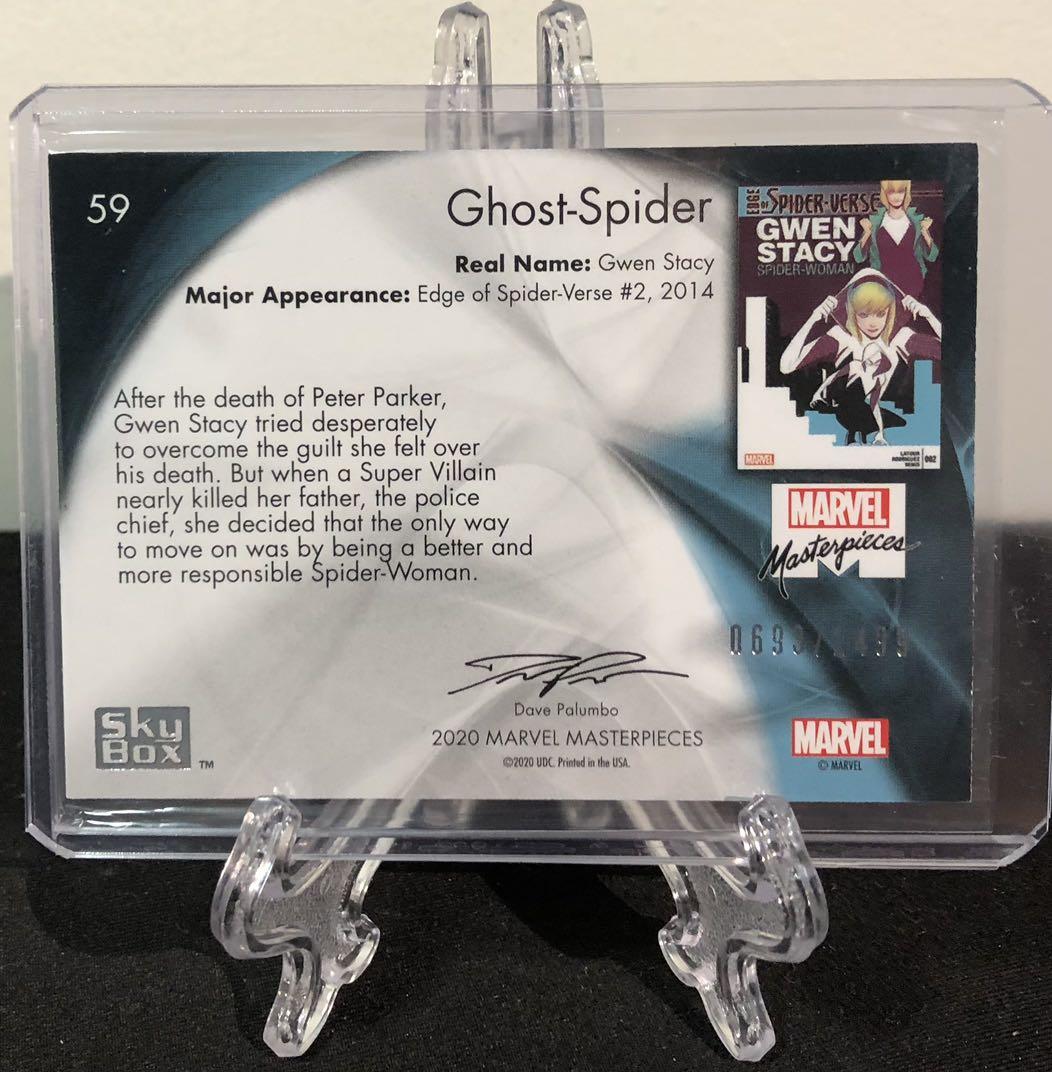 2020 Marvel Masterpieces Trading Card. Upper Deck. Spider-Gwen / Ghost ...