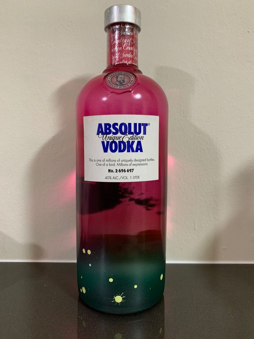 Authentic Absolut Vodka Unique Edition 1L, Food & Drinks, Alcoholic ...